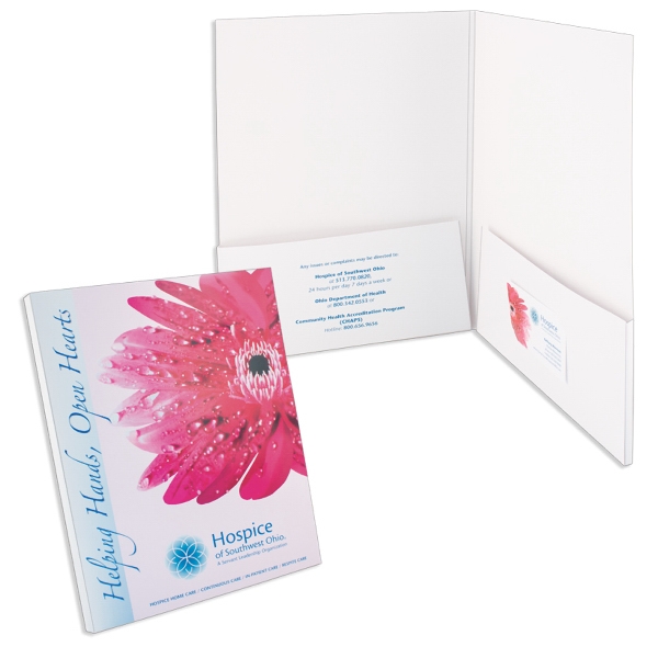 Custom Imprinted Full Color Box Pockets Folder