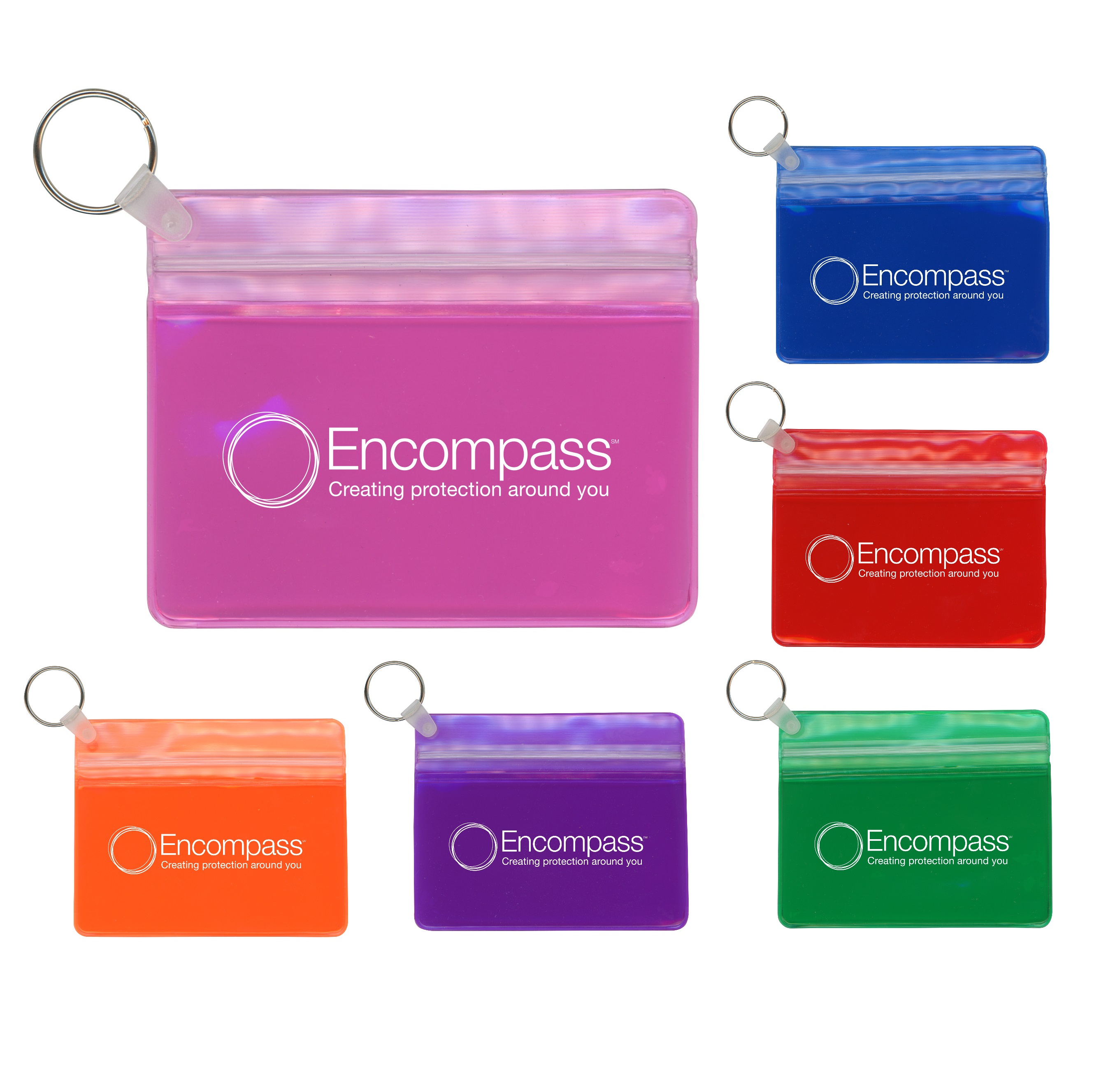 Custom Printed XL Waterproof Wallet KeyChain