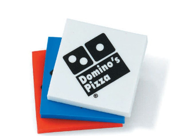Custom Imprinted Square Shaped Polymer Eraser