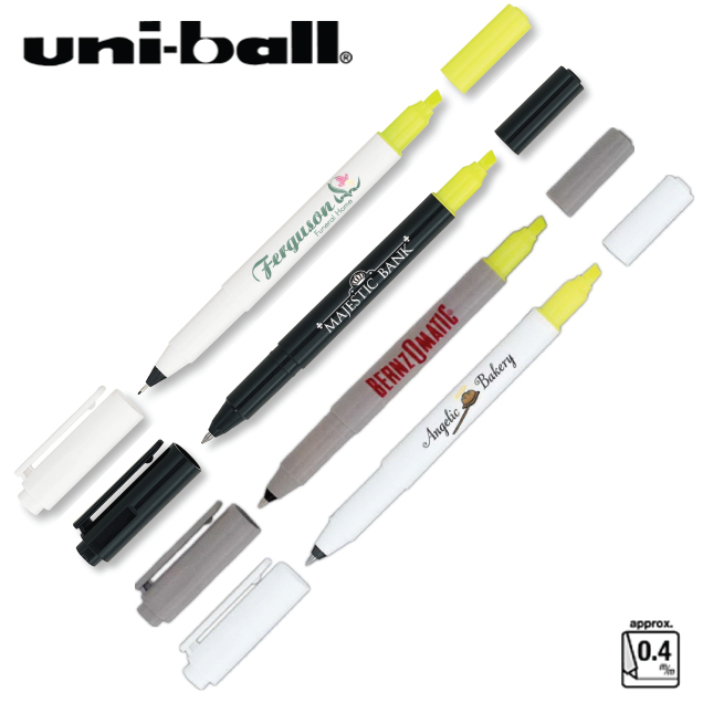Promotional Uni-Ball Combi Pen/Highlighter