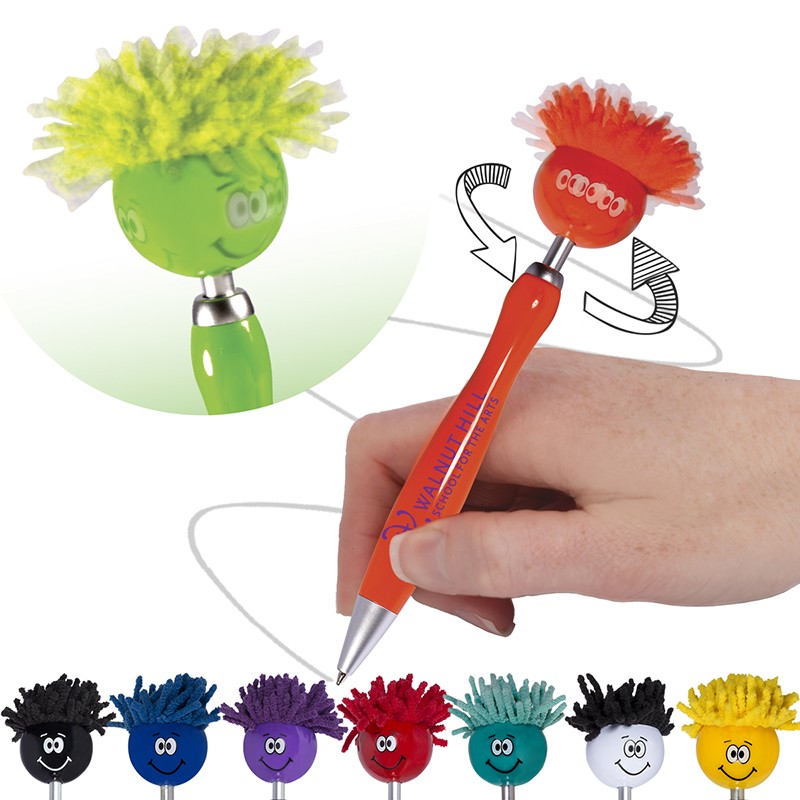 Custom Printed Spinner Mop Head Pen