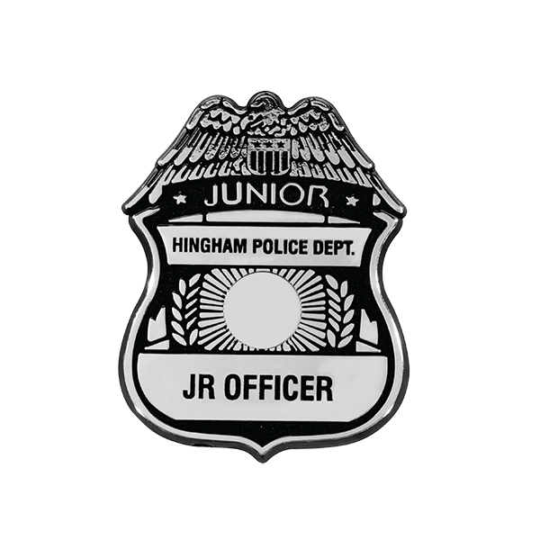 Custom Imprinted Junior Police Officer Badge