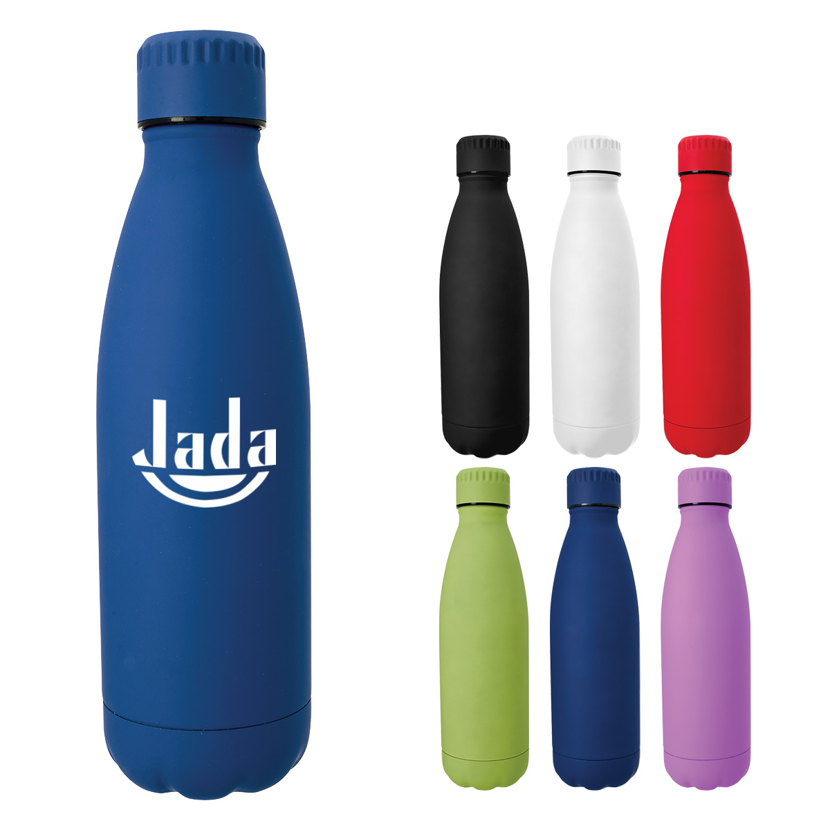Custom Imprinted 16 oz. Rubberized Stainless Steel Bottle