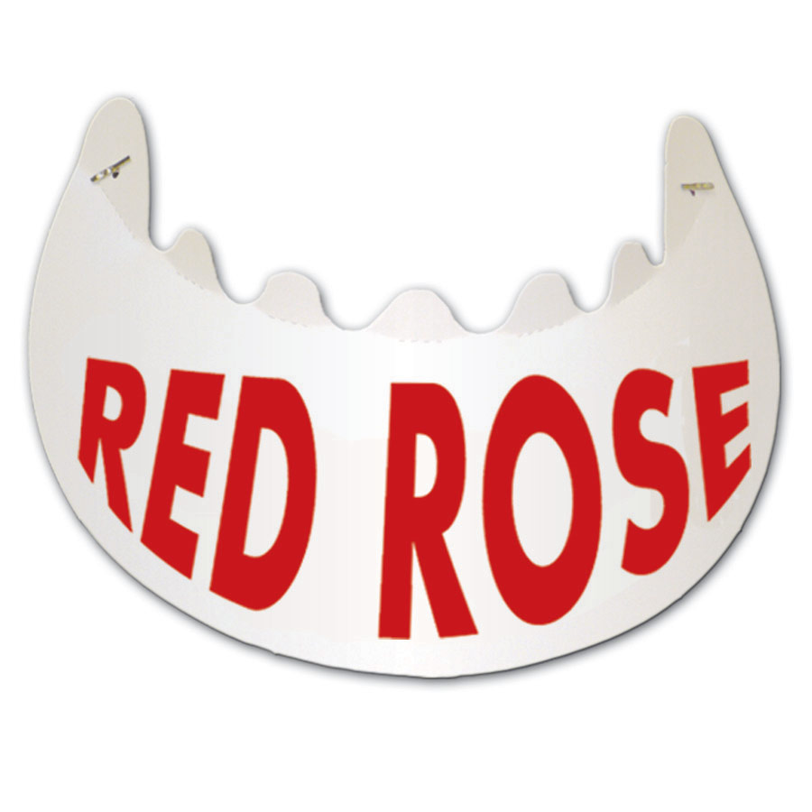 Custom Imprinted Scalloped Paper Visor w/ Elastic Band