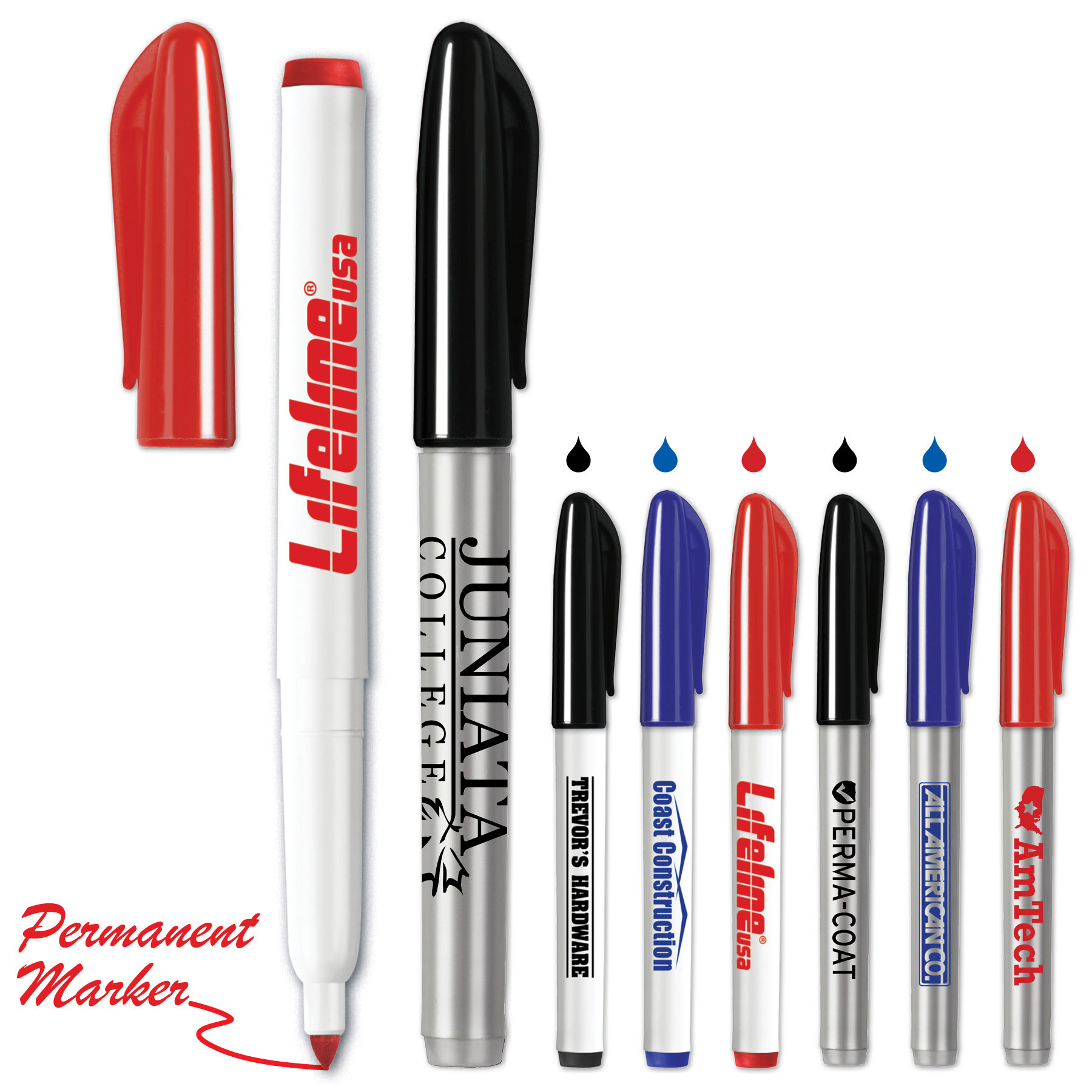 Custom Imprinted Easy Glide Permanent Marker