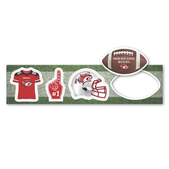 Custom Printed 4-in-1 Football Magnet Set