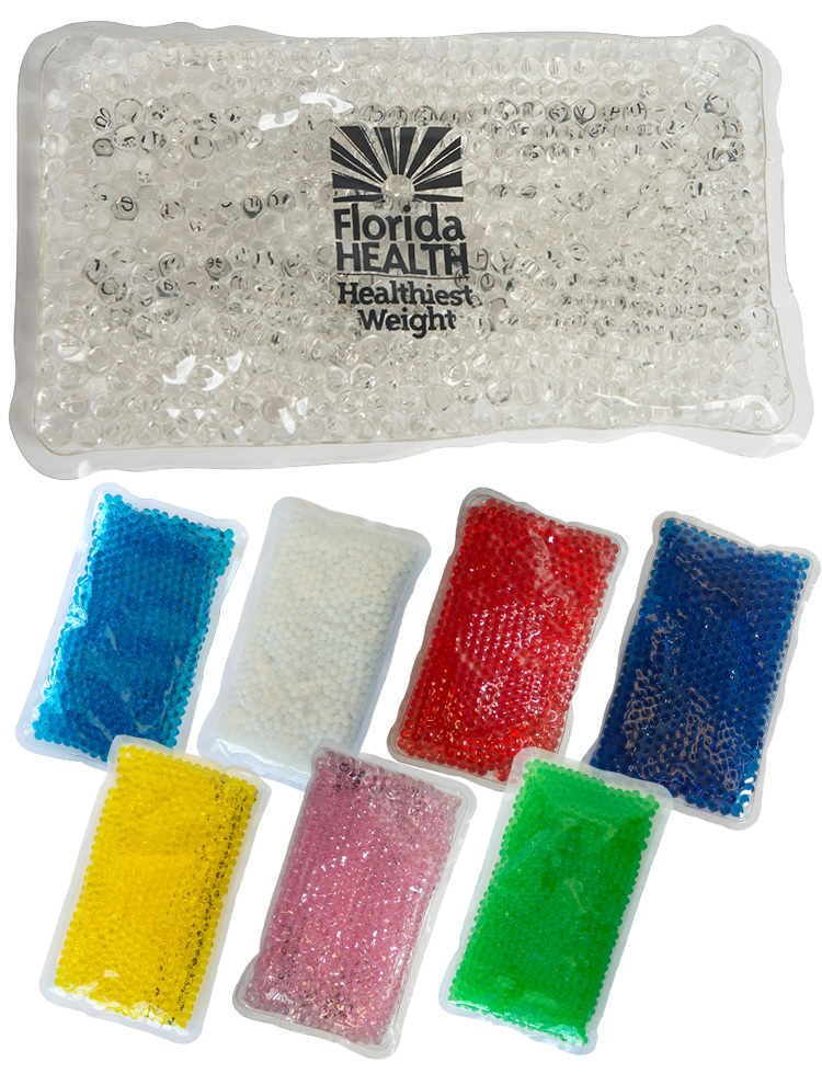 Custom Printed 7" x 4" Gel Beads Hot/Cold Pack