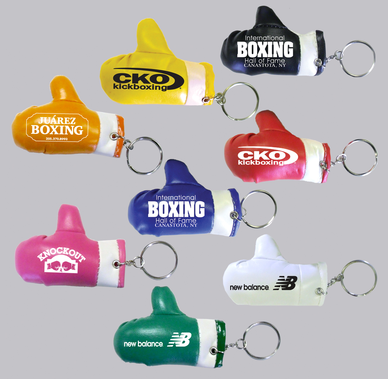 Custom Printed Mini Boxing Glove Key Chain