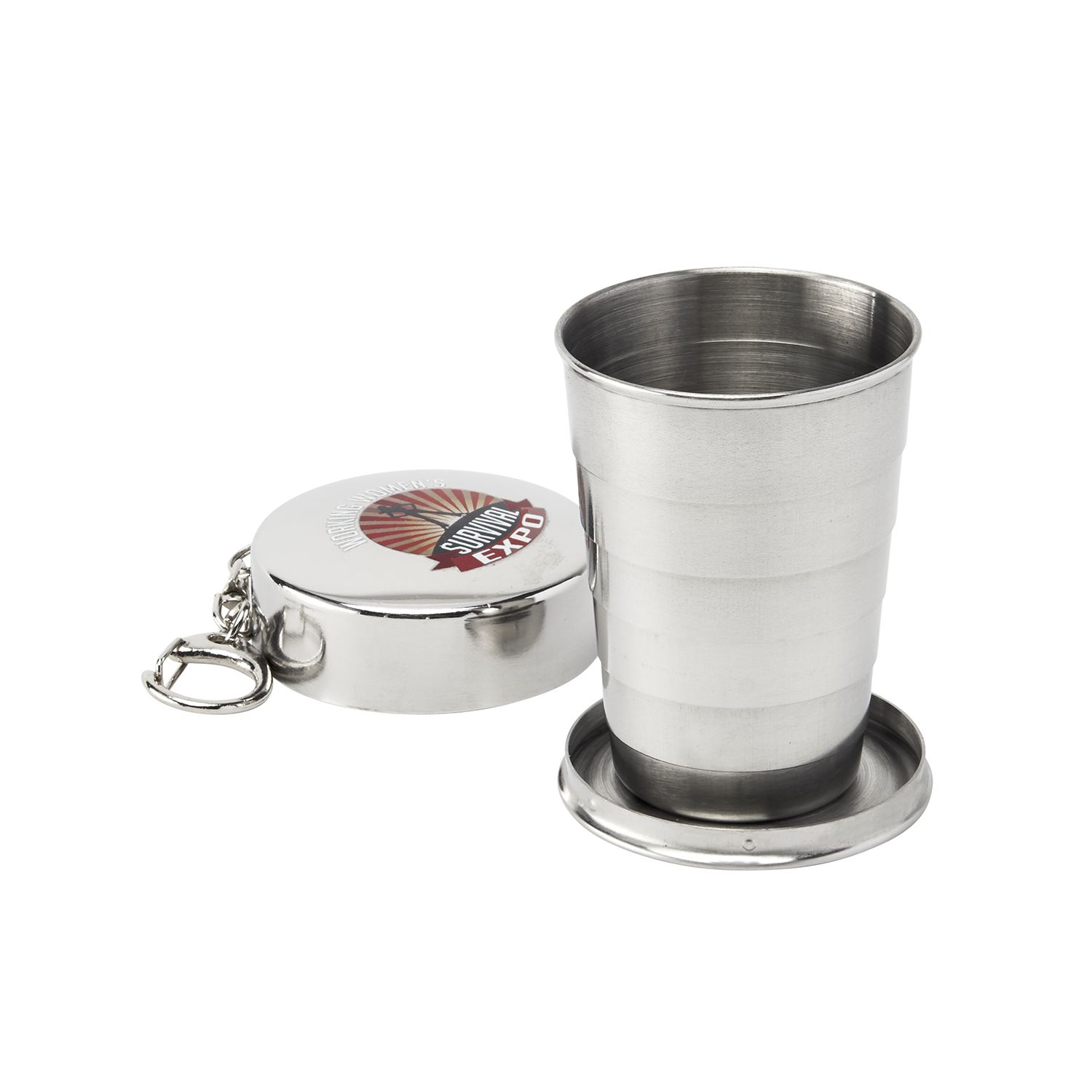 Custom Imprinted Stainless Steel Collapsible Shot Glass
