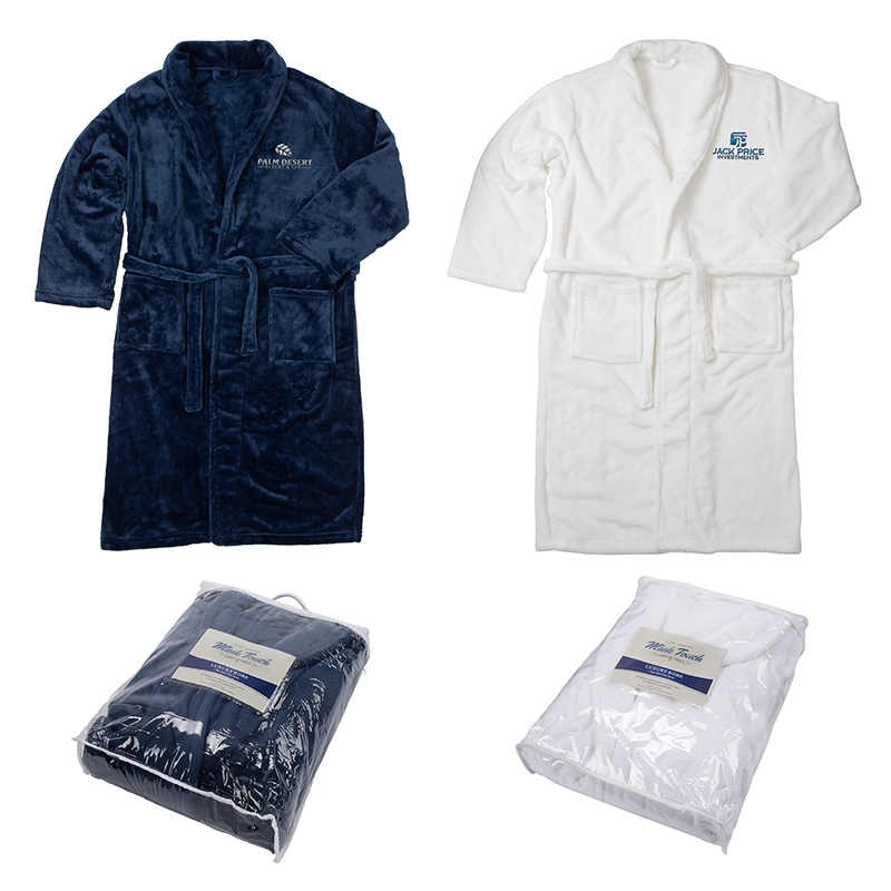Custom Printed Leisure Mink Touch Luxury Robe