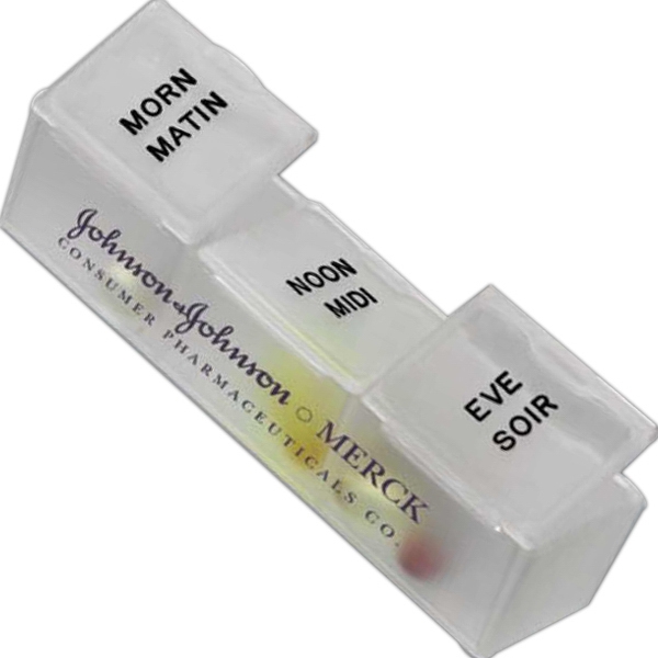Pill Organizer - Morn - Noon - Eve Custom Imprinted