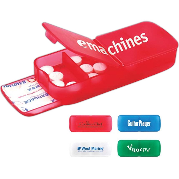 Promotional Logo Translucent Bandage and Pill Case