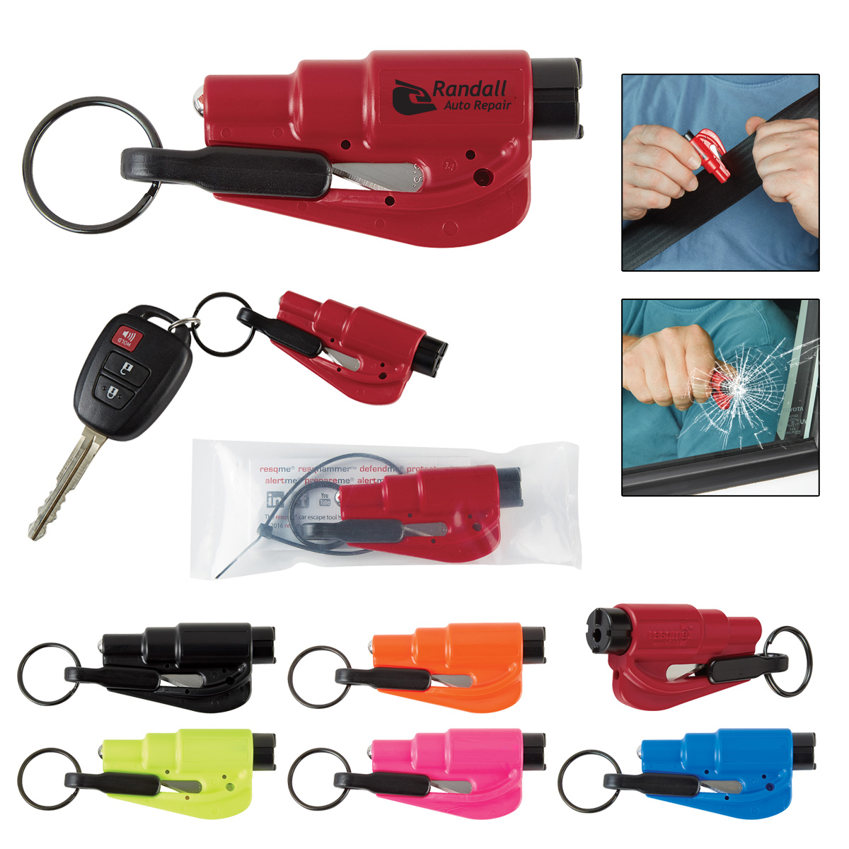 Custom Imprinted Resqme Auto Safety Tool
