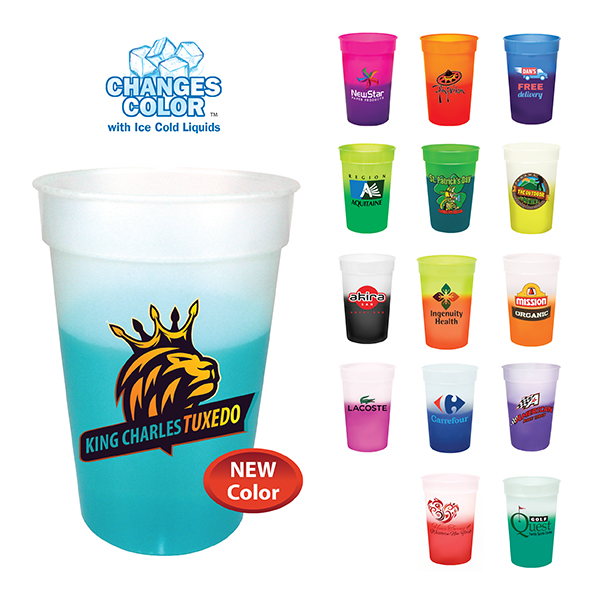 Promotional 17 oz. Color Changing Stadium Cup w/ Full Color Imprint