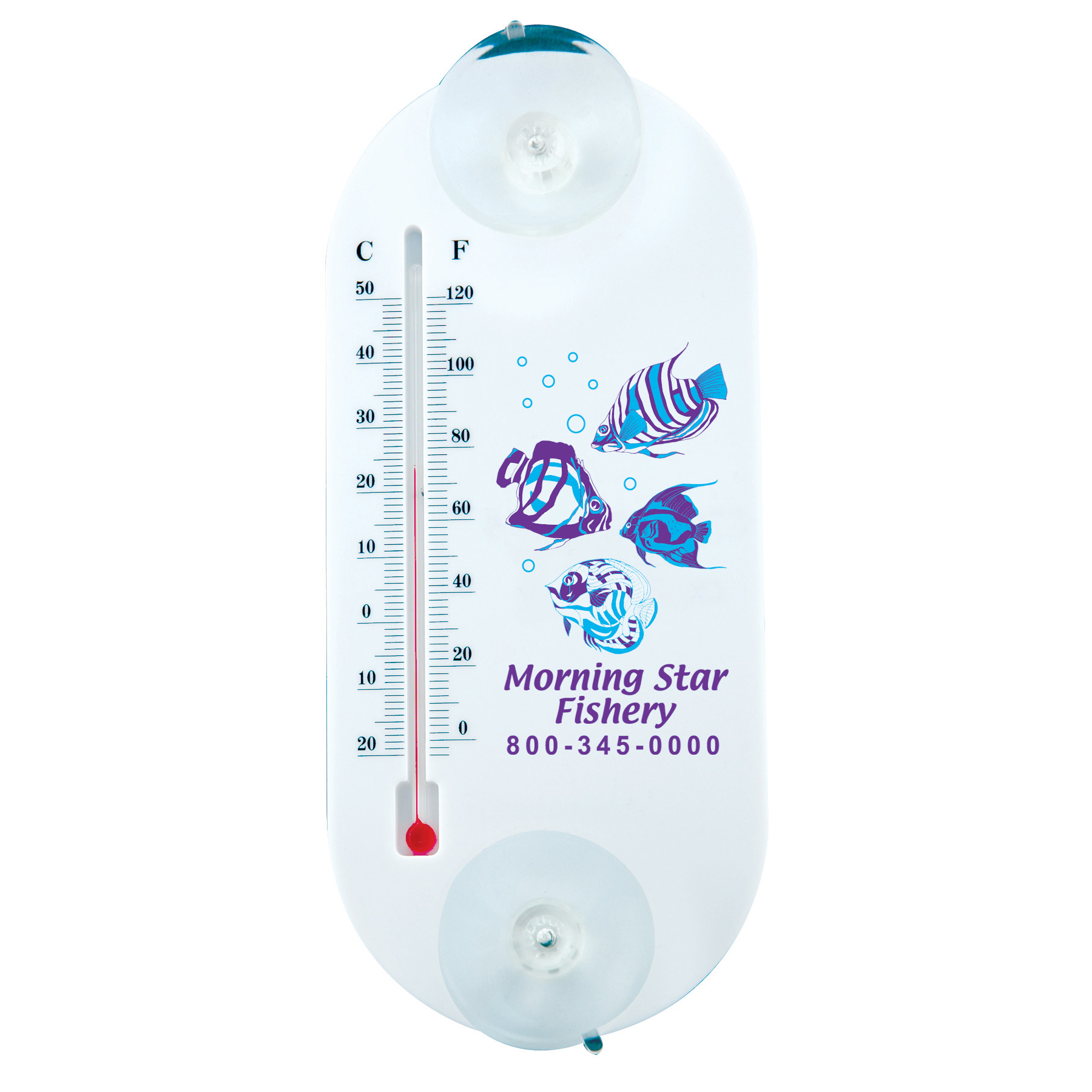 Custom Imprinted Large Suction Cup Indoor Outdoor Window Thermometer
