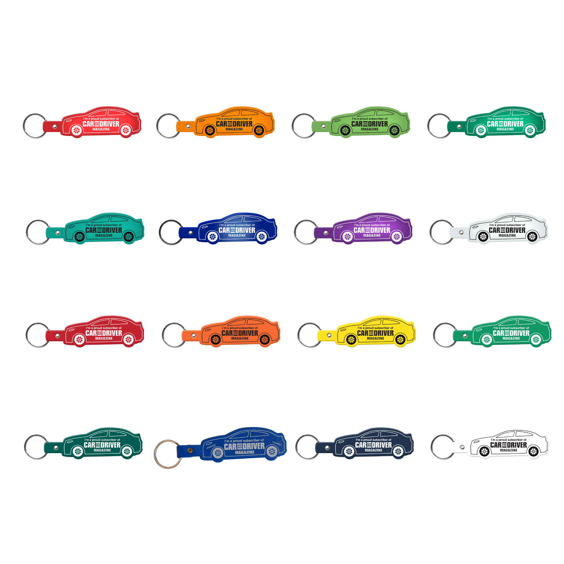 Promo Car Shape Flexible Key Tag