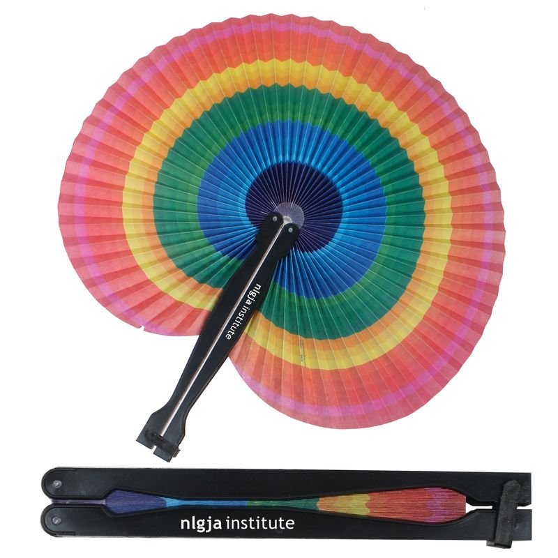 Customized Rainbow Folding Fan