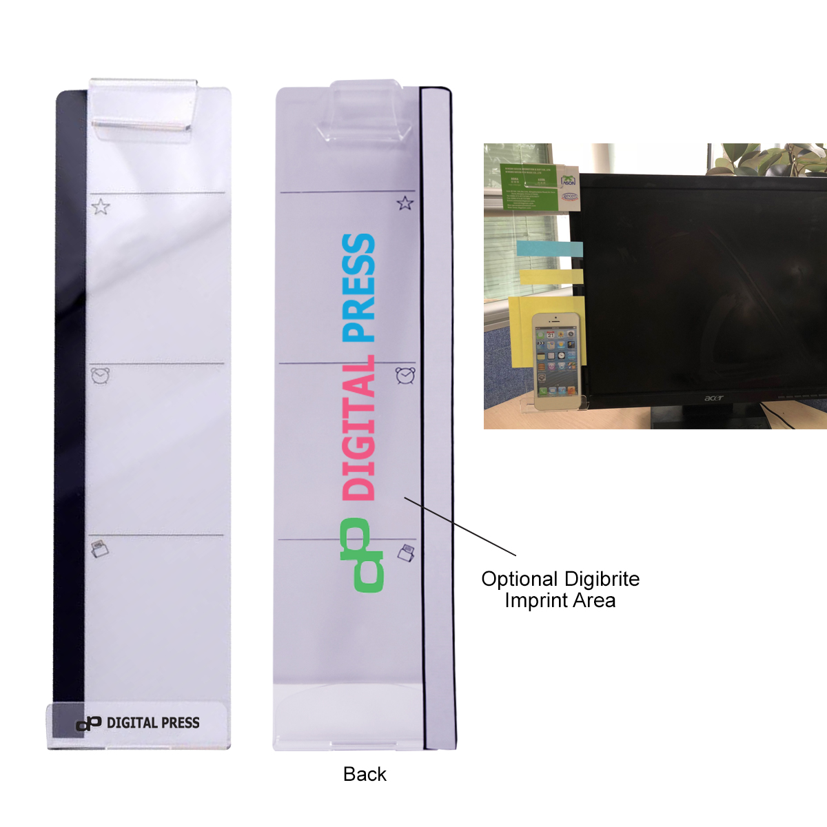 Promotional Acrylic Monitor Memo Board