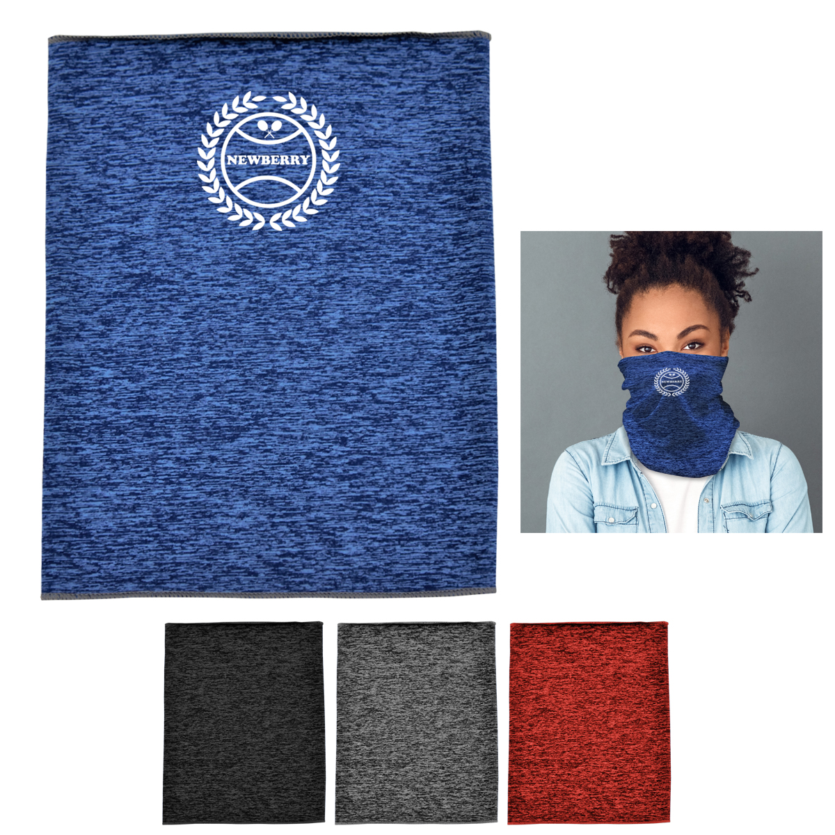 Custom Printed Heathered Neck Gaiter