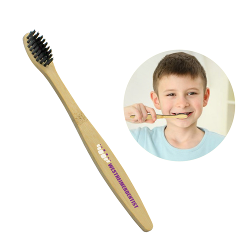 Kids Bamboo Toothbrush with Logo