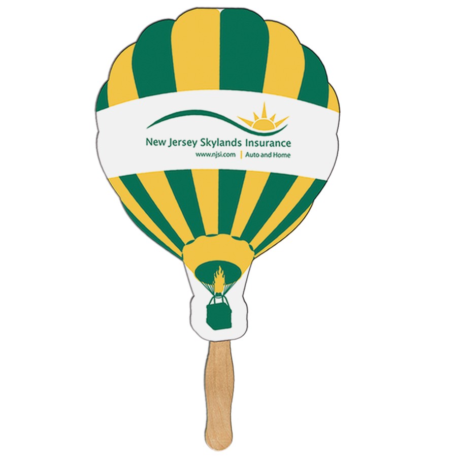 Promotional Custom Hot Air Balloon Shaped Sandwich Fan