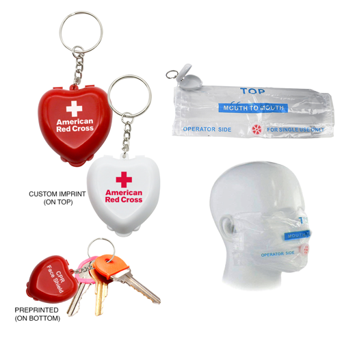Custom CPR Mask Key Chainswith Logo