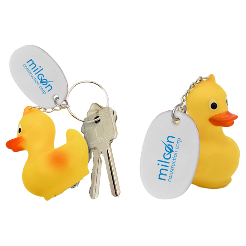 Promotional Lil Rubber Ducky Keychain