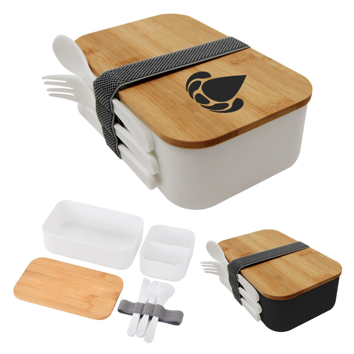 Custom Printed Bamboo Bento Box