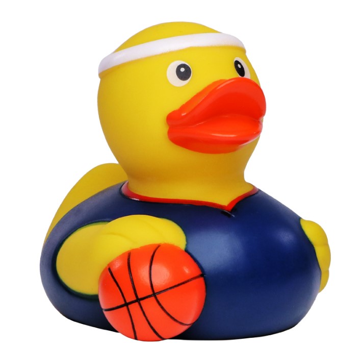 Slam Dunk Basketball Rubber Duckwith Logo