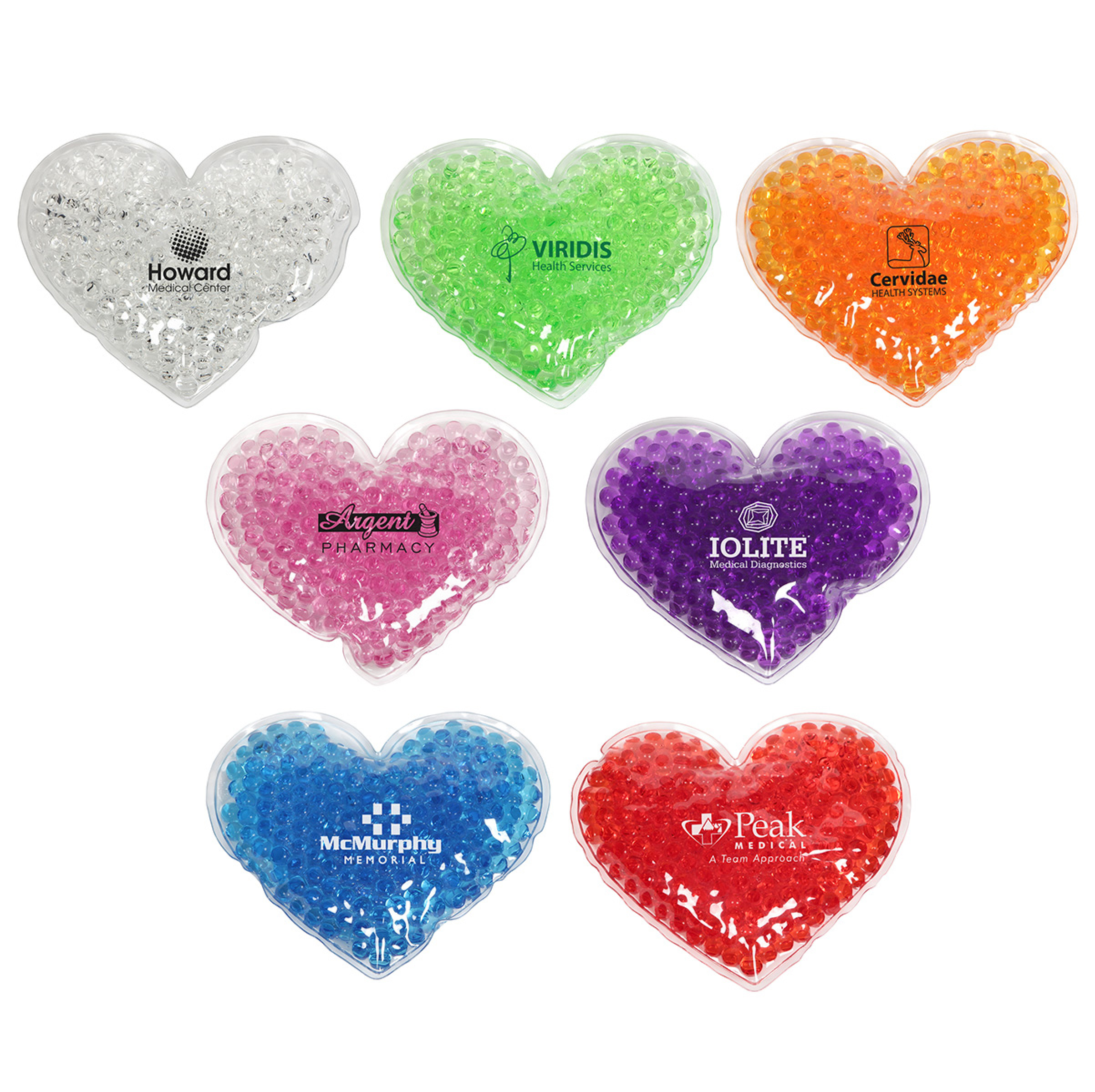 Custom Printed Large Heart Shaped Gel Pack