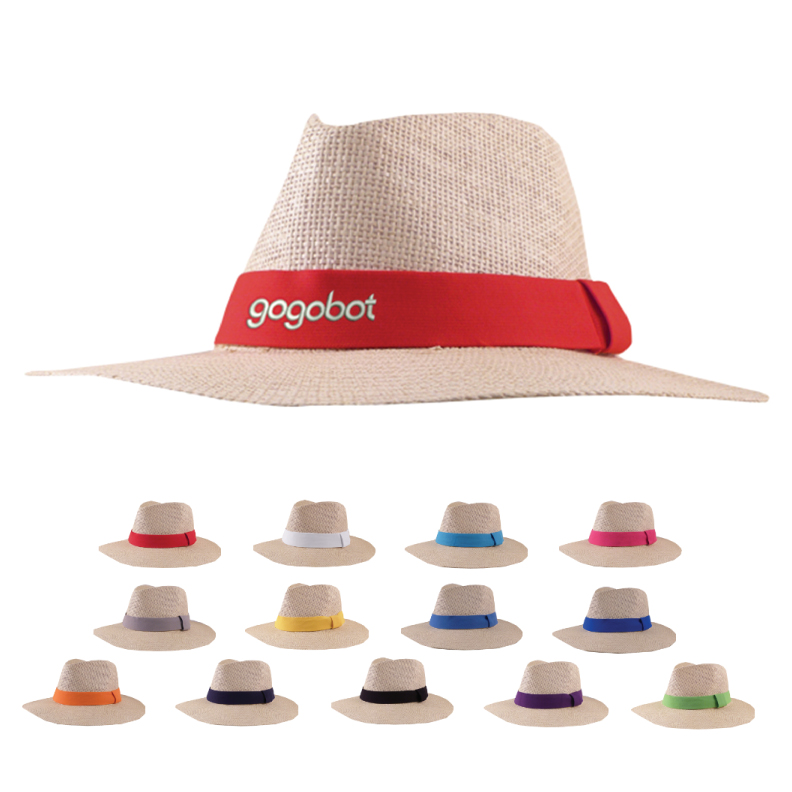 Embroidered Classic Straw Hat