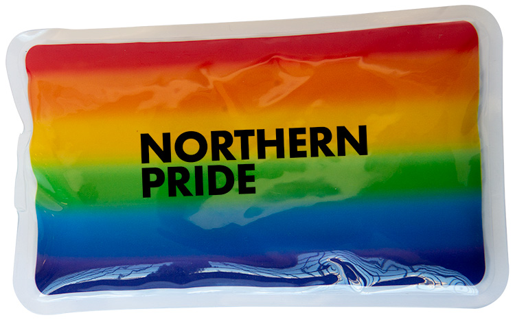 Custom Printed Rectangle Rainbow Hot/Cold Pack
