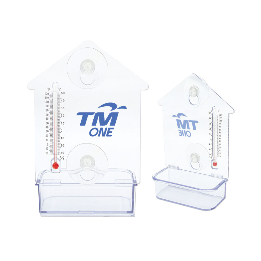Promotional House Shaped Bird Feeder Thermometer