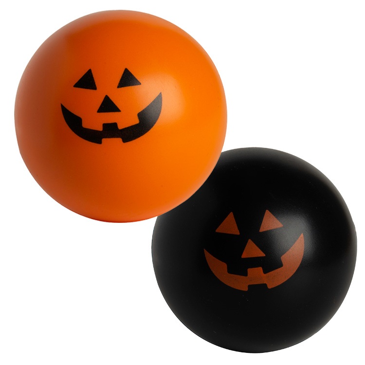 Promotional Scary Jack O Lantern Stress Ball