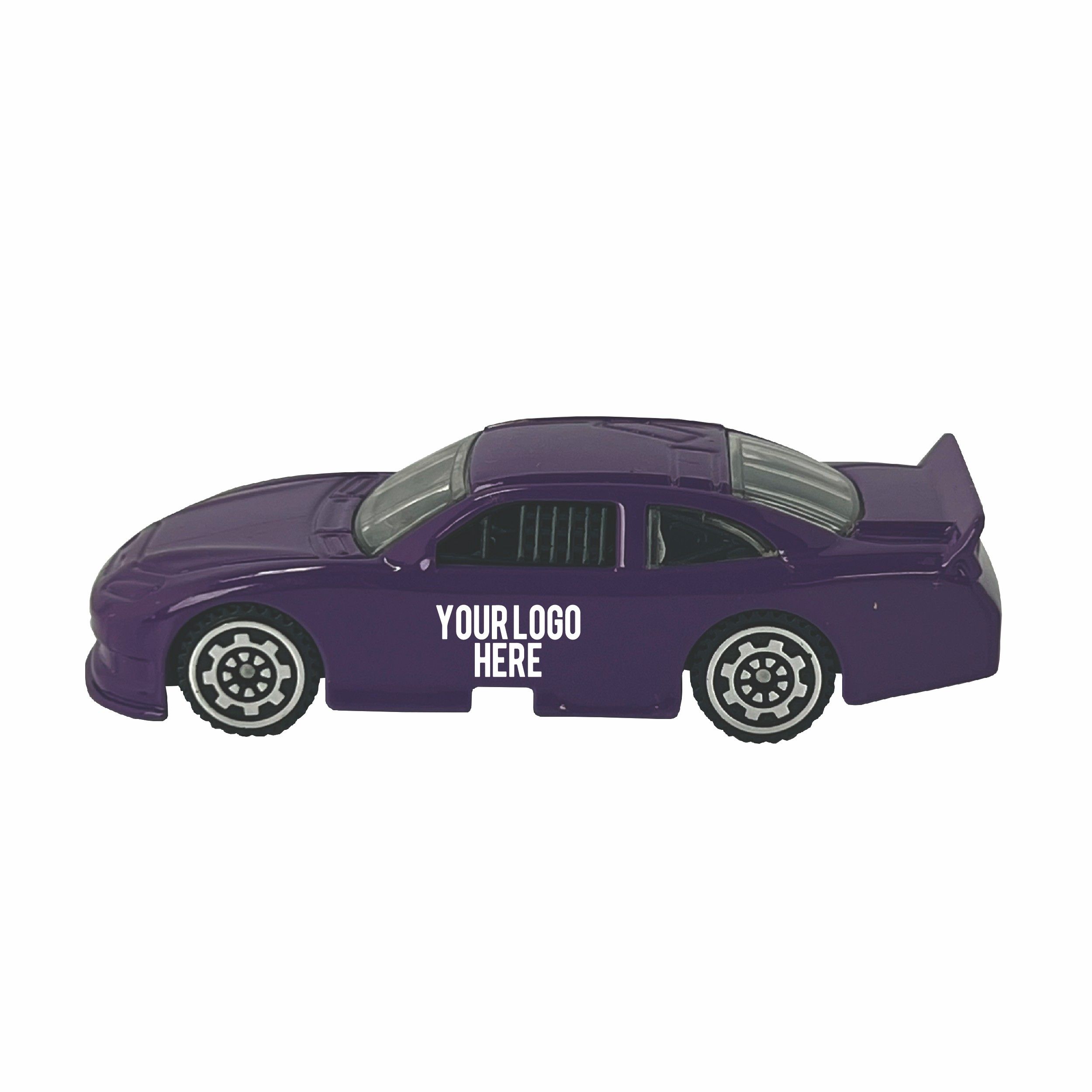 Custom Printed Purple Nascar Style Race Die Cast Car