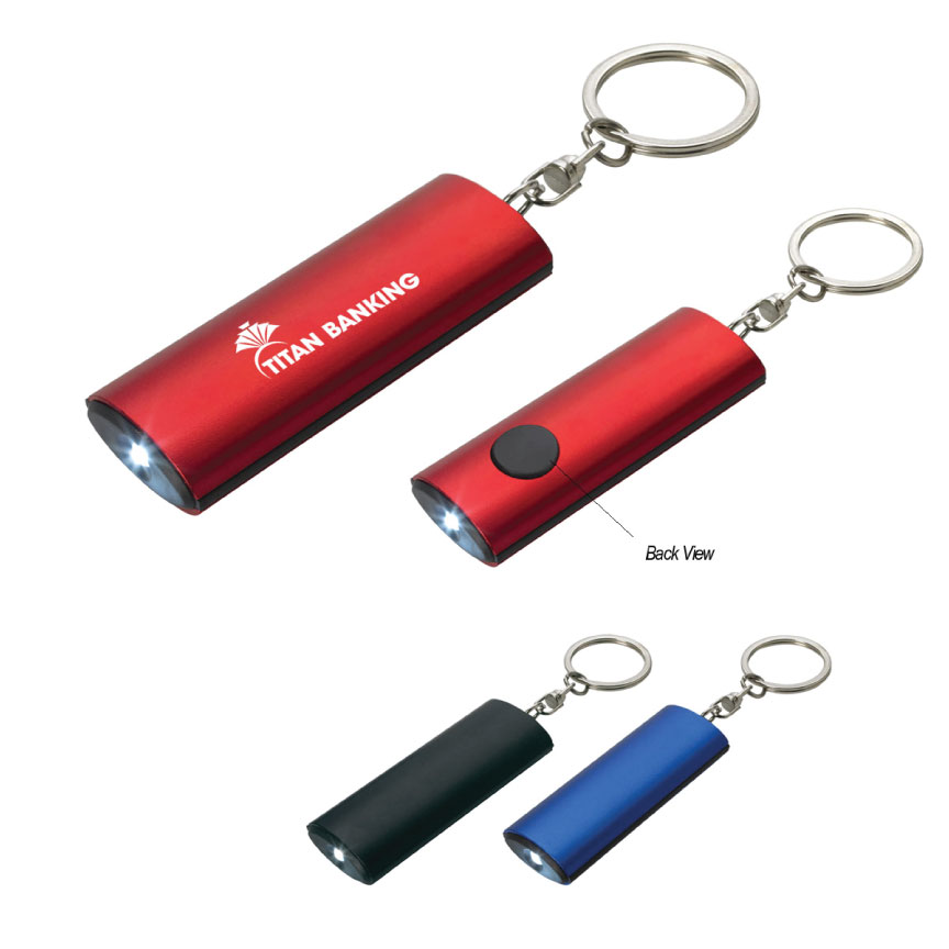 Custom Printed Orion Aluminum Keychain Flashlight