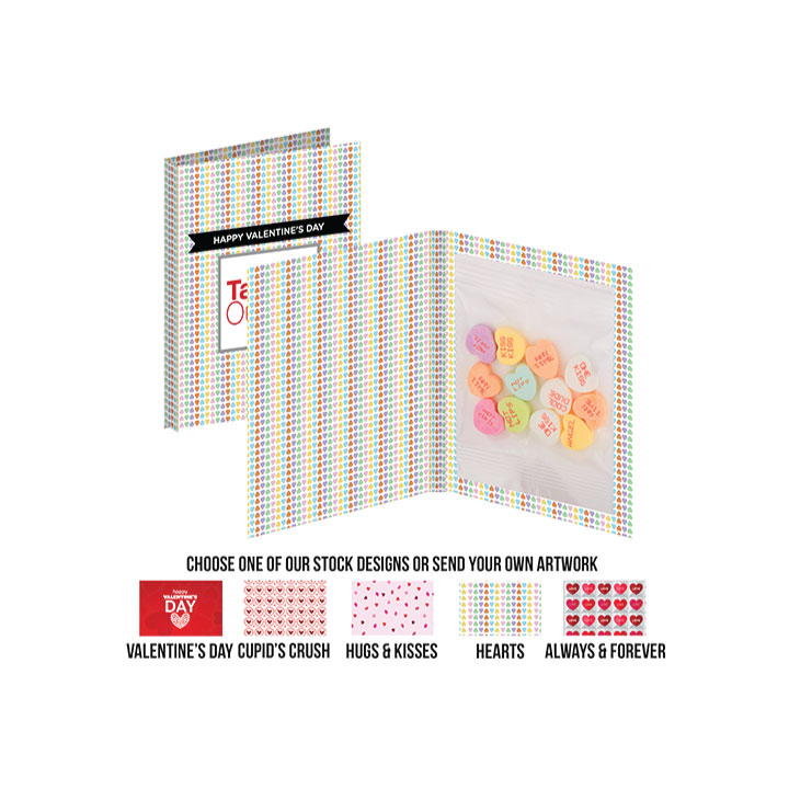 Custom Printed Conversation Treat Heart Card