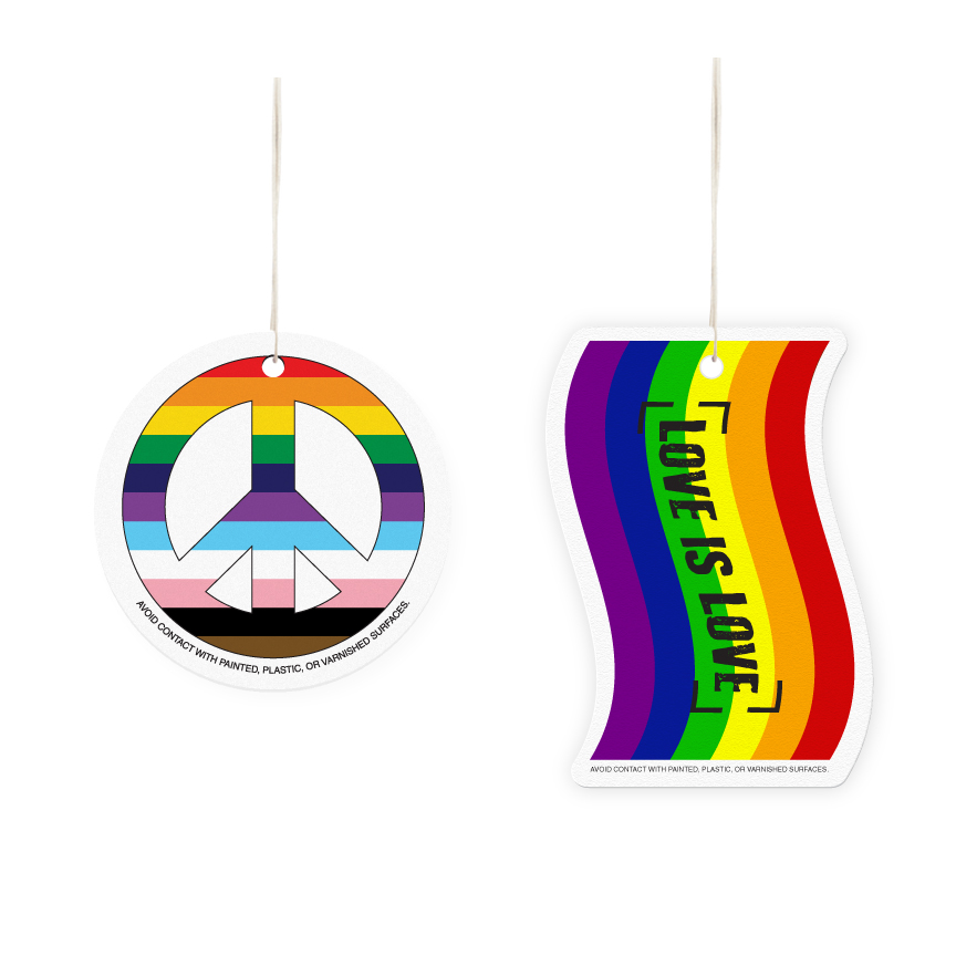 Custom Shaped Pride Air FreshenerGiveaways