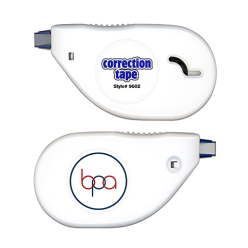 Custom Imprinted Easy One Line White Out Tape with Full Color Decal