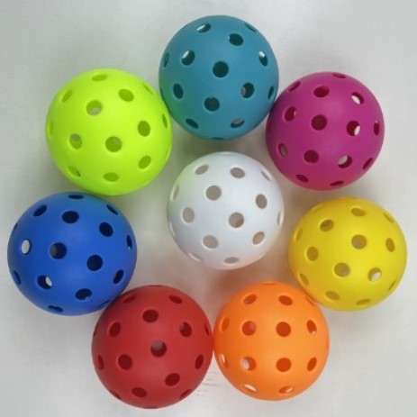 Custom Printed Overseas Colorful 40 Hole Pickleballs
