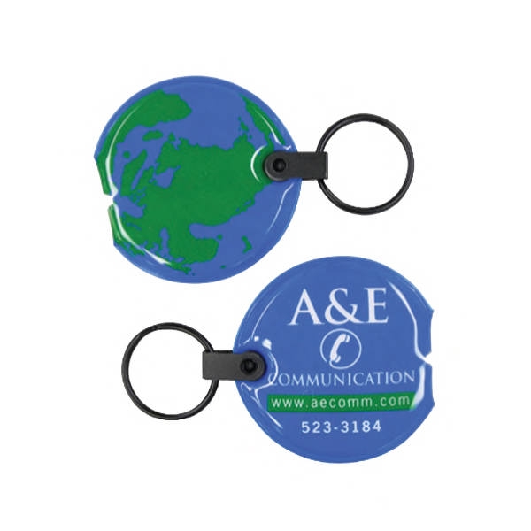 Business Handout World Shaped Key Tag Lights