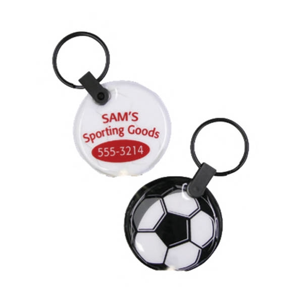 Promotional Soccer Ball Shaped Key Tag Light