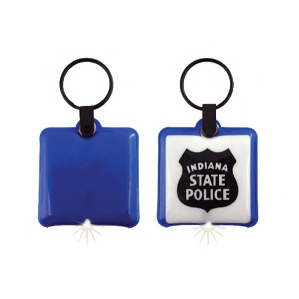 Imprinted Simple Square Shaped Key Tag Light