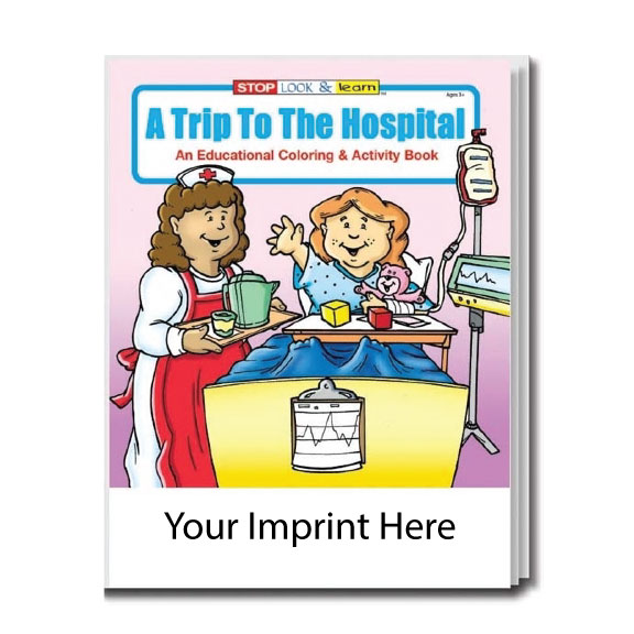 Custom Printed "A Trip To The Hospital" Coloring Book
