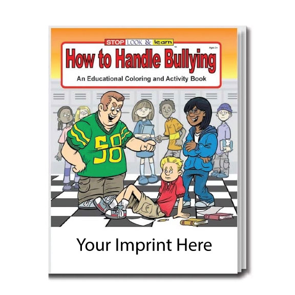 Custom Printed "How to Handle Bullying" Coloring Book
