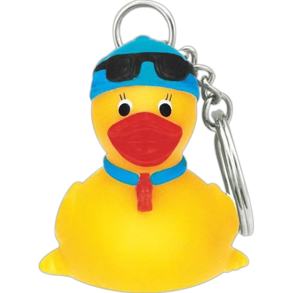 Custom Printed Referee Duck Keychain