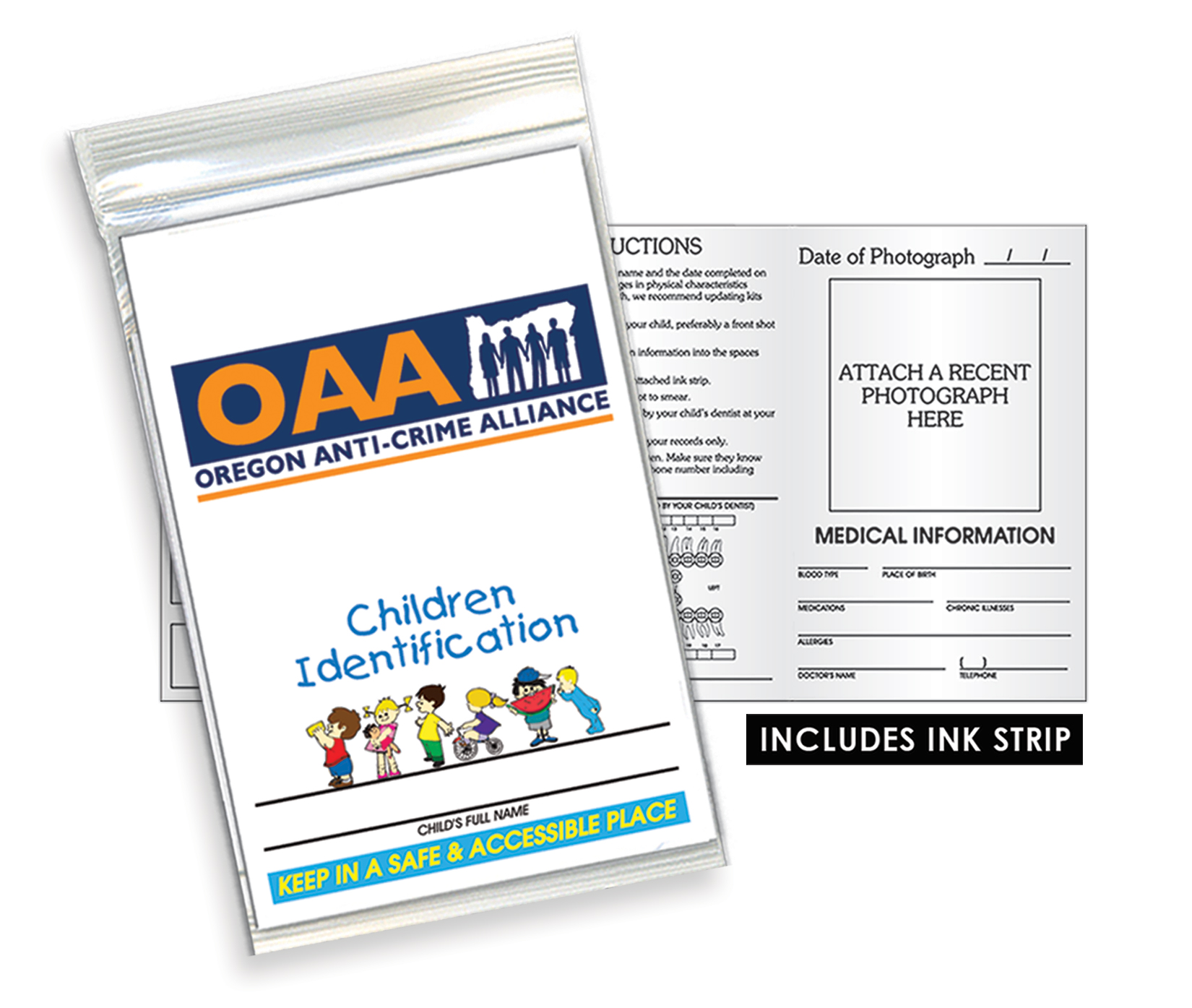 Child Safety Fingerprint and DNA Kitwith Logo