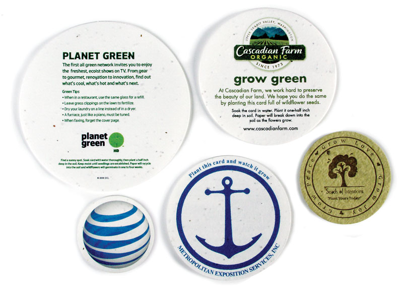 Seed Paper CoastersCustom Imprinted