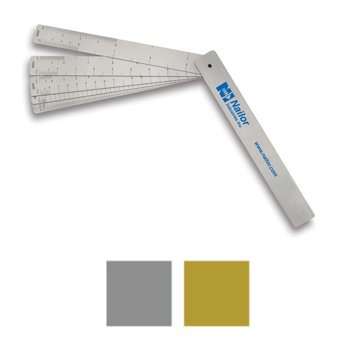 6" Engineering Metric Drafting FanCustom Imprinted