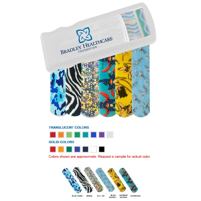 Promotional Logo Pattern Bandages in Refillable Dispenser